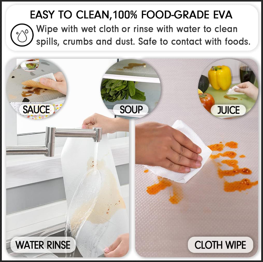 12-Pc Refrigerator Liners Keep It Clean and Organized - Useful Kitchen ...